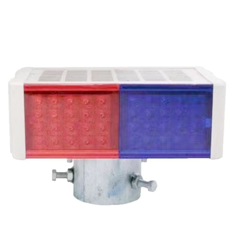 Red and bule solar warning strobe lights road traffic safety flash ...