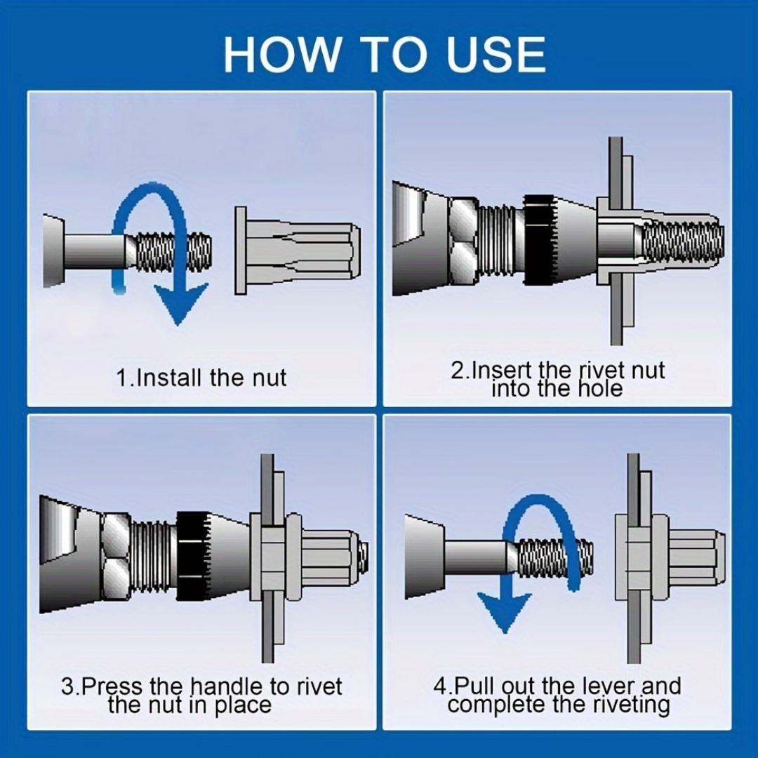 Zinc Plated Carbon Steel Knurled Nut sert Flat Head Threaded Rivet Insert Nutsert Cap Rivet Nut ...