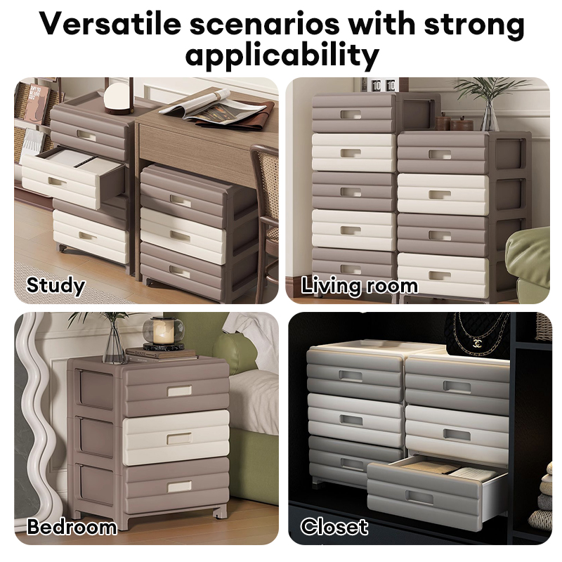 STON 3-6 Layer Drawer Cabinet Wide Durabox Drawer Orocan Drawer with ...