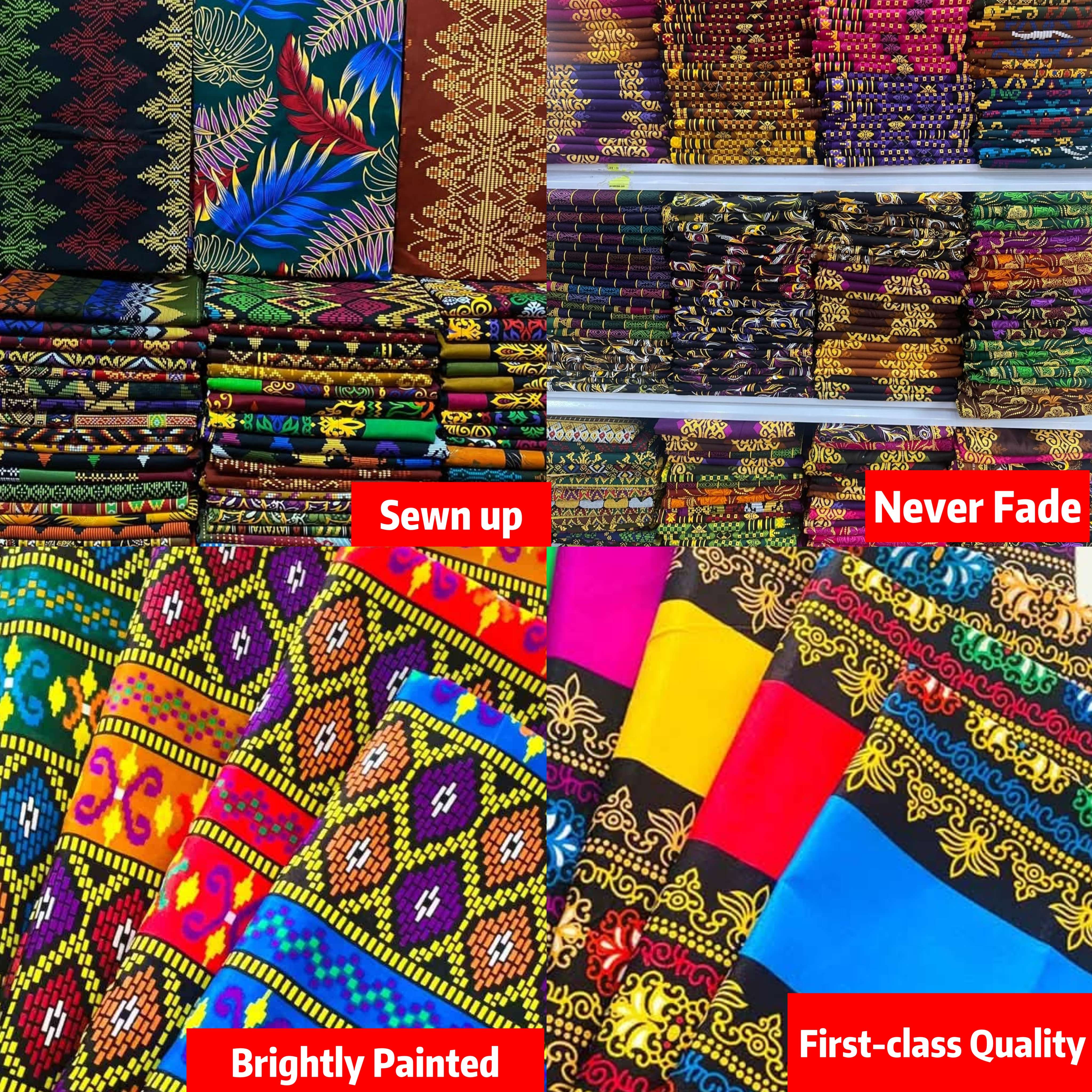 Malong batik 5-10 pieces wholesale Malong Ethnic Tribal Songket Batik ...
