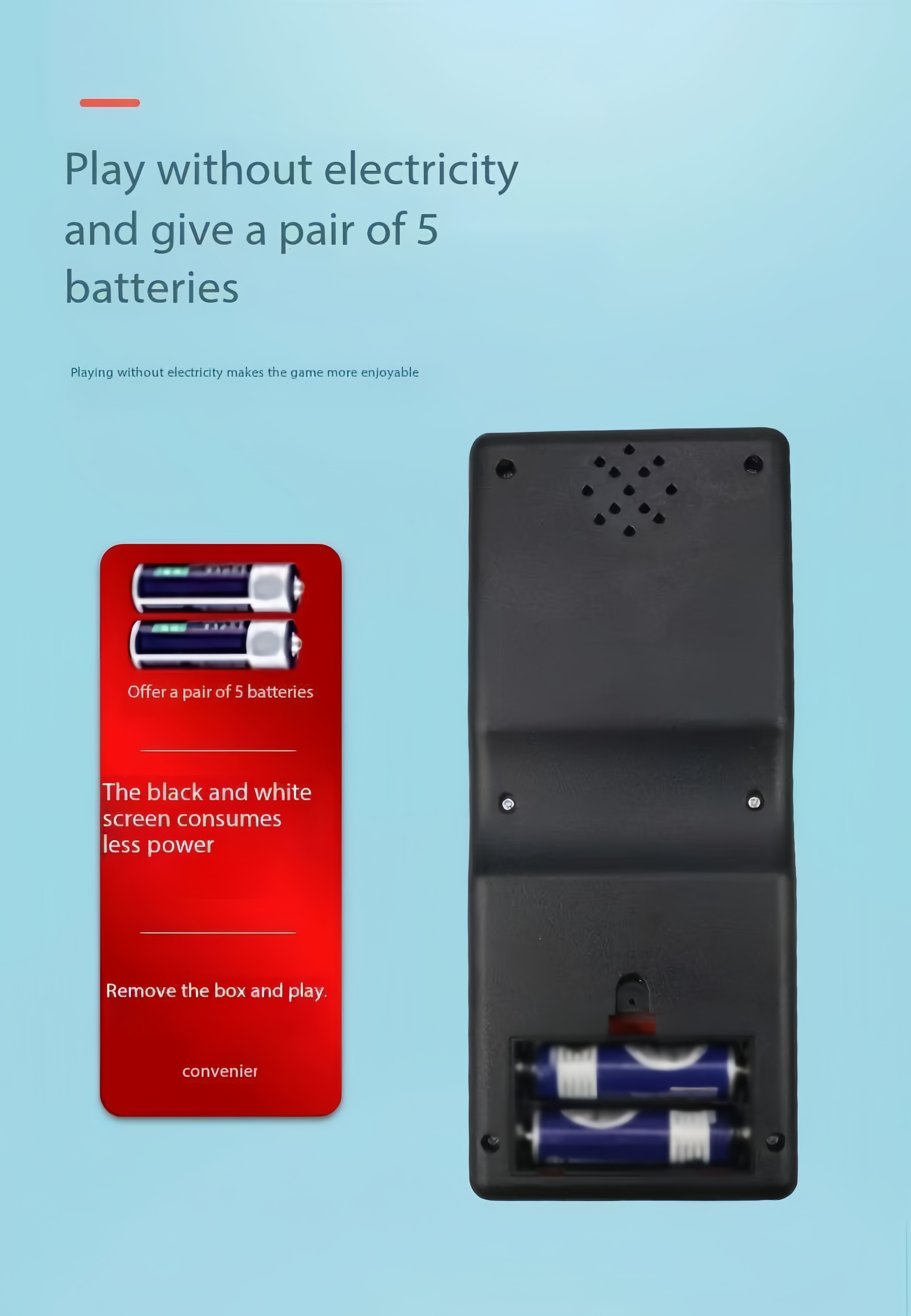 Wonderful Toys Big Screen Lcd Classic Handheld Game Machine Brick Game ...