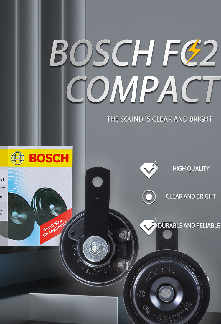 Bosch FC2 Disc Compact Horn 12V 350Hz / 420Hz 111dB(A) For Motorcycle ...