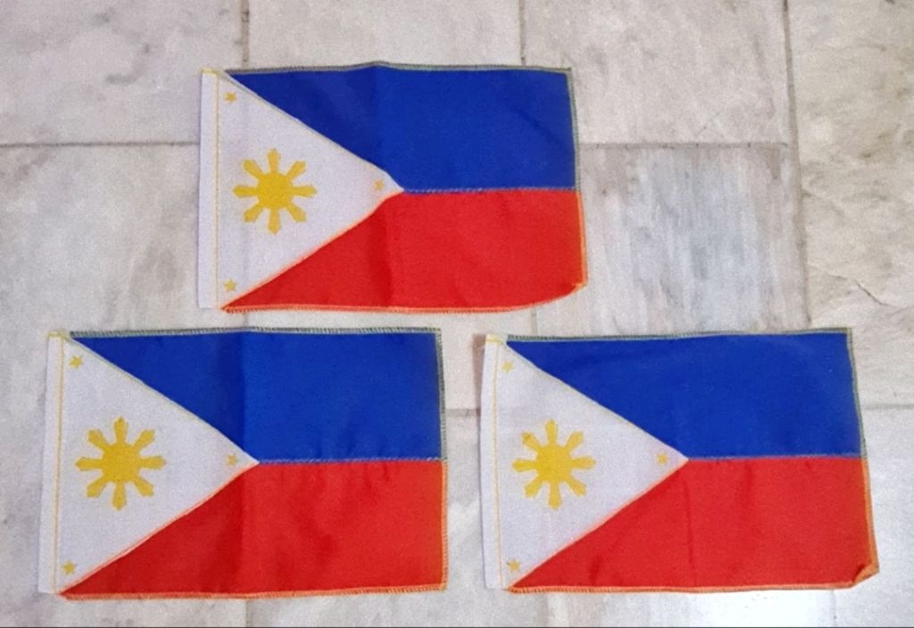 Philippine Flaglets Flag COTTON 18x28cm (3Pieces) | Shopee Philippines