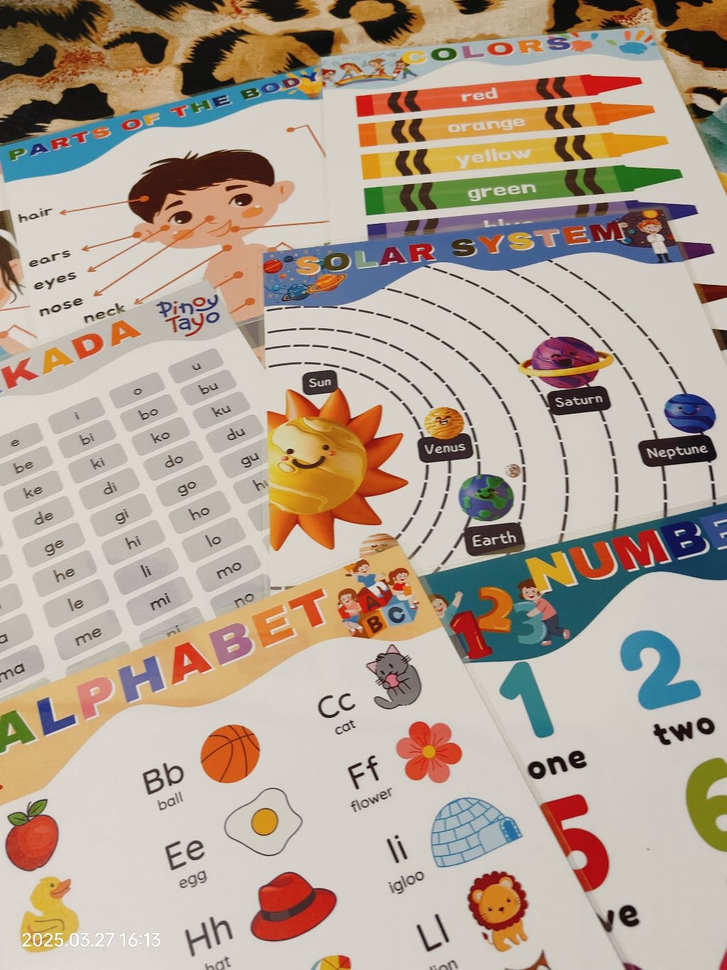EDUCATIONAL CHART FOR KIDS LAMINATED A4 SIZE | Shopee Philippines