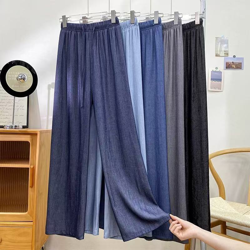 Ladies soft Denim Square Pants cullotes(25-32) Loose Wide Leg Pants ...