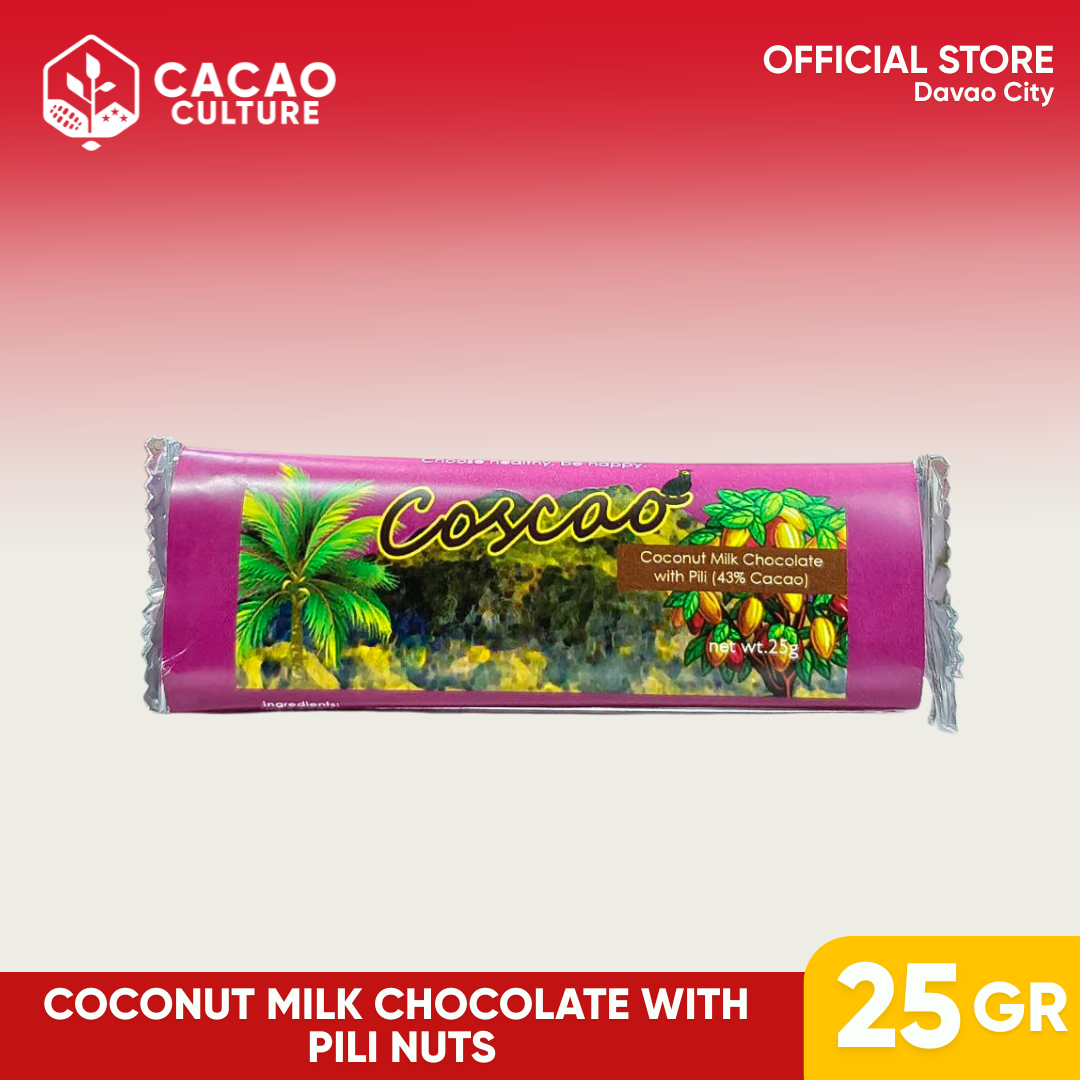 Cacao Culture |Coscao -Coconut Milk Chocolate with Pili Nuts 25g ...