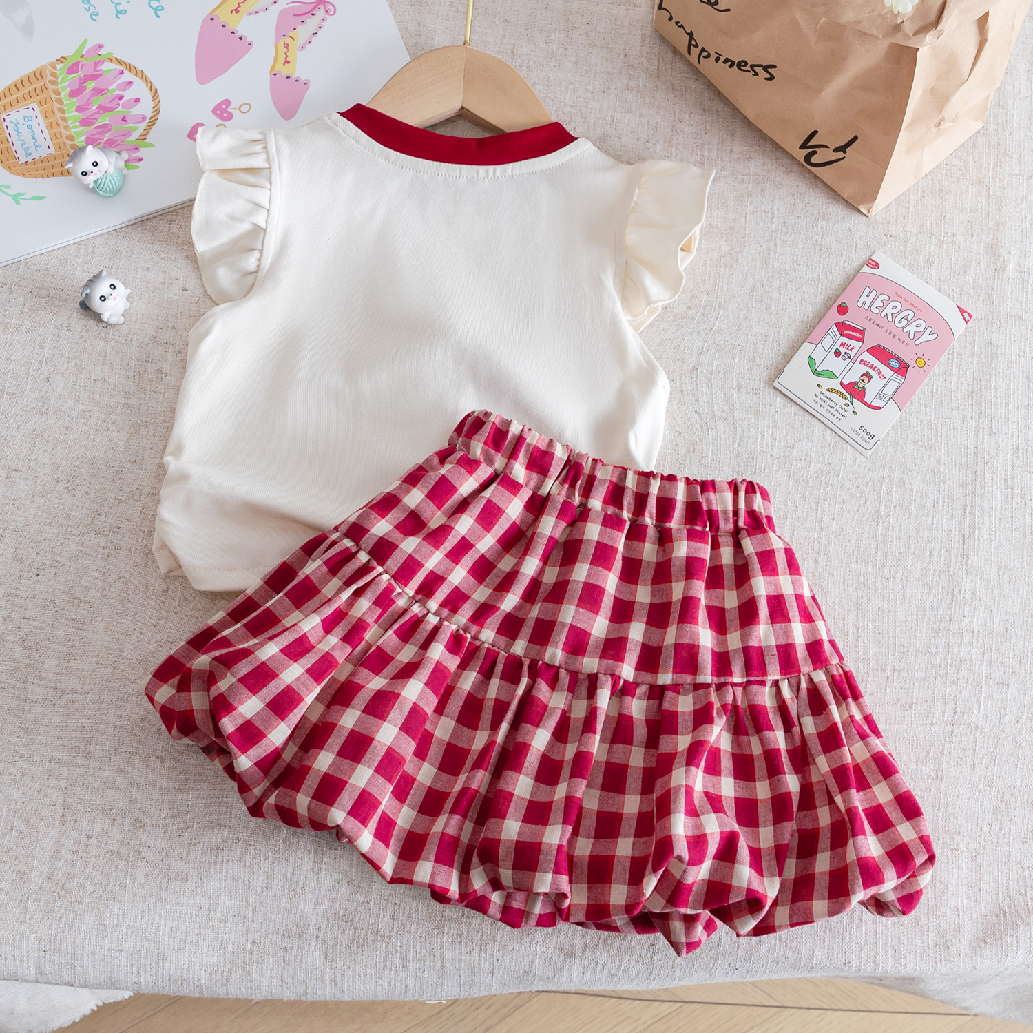6 Months - 6 Y Girls' Terno Outfit Cute Set: OOTD Hello Kitty Print Top ...