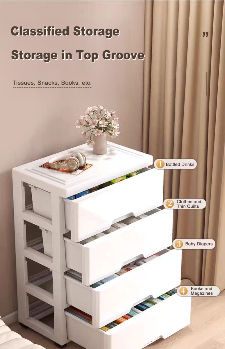 Multi-Layer Plastic Drawer Cabinet Clothes Storage Organizer With ...