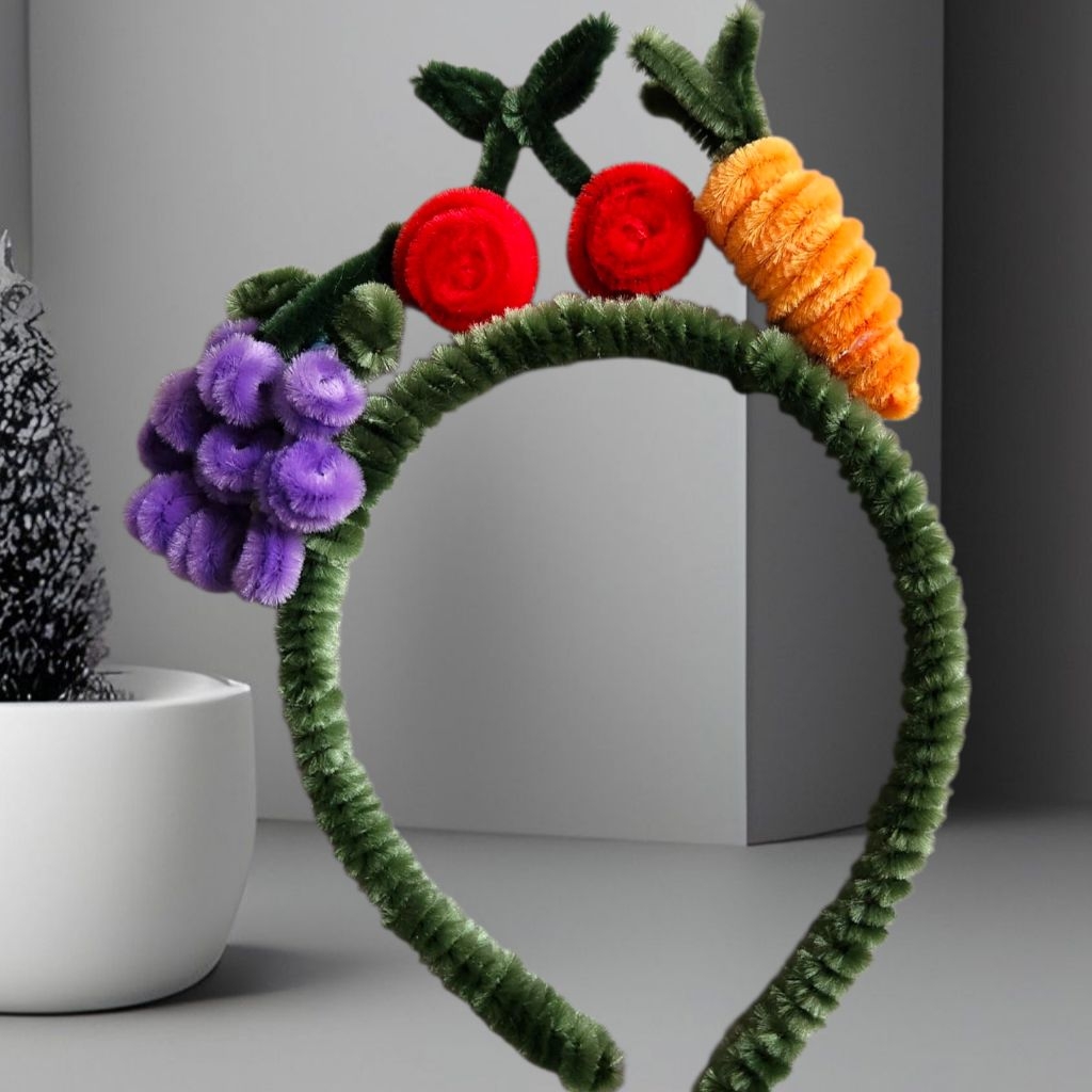 nutrition month headband, fruits and vegetable headband,fuzzy Wire ...