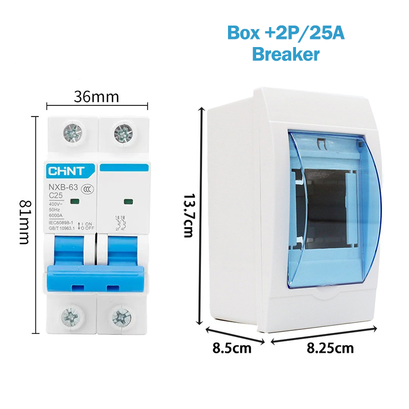 AC Circuit Breaker (2P 20A-32A) Electric Circuit Breaker 2-Way ...