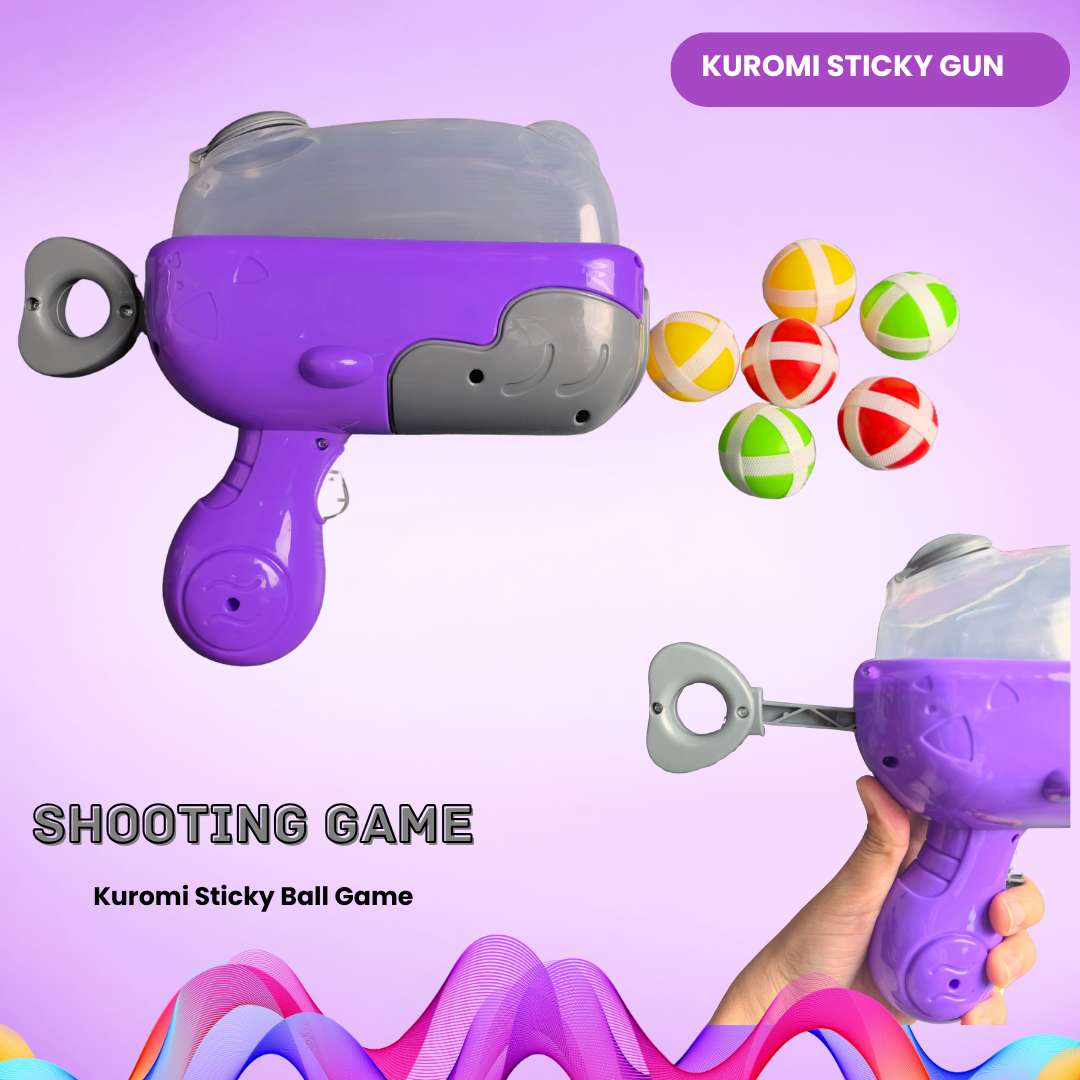 BISEN Korumi & Minecraft-themed Sticky Ball Shooting Toy Gun ...