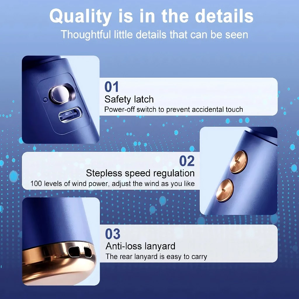 ⚡24H Shipping⚡Portable Mini Fan Rechargable N68 Foldable Turbo Fan with ...