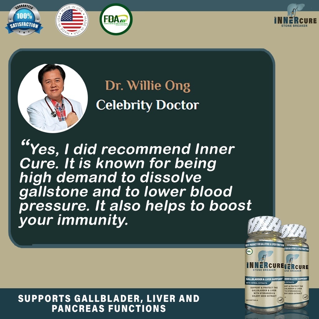 Innercure|Gallbladder Health Support|100 Capsules | Shopee Philippines