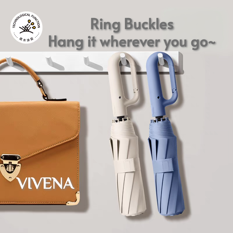 VIVENA Automatic Sun/Rain Hook Umbrella Foldable Sunscreen Enlarged ...