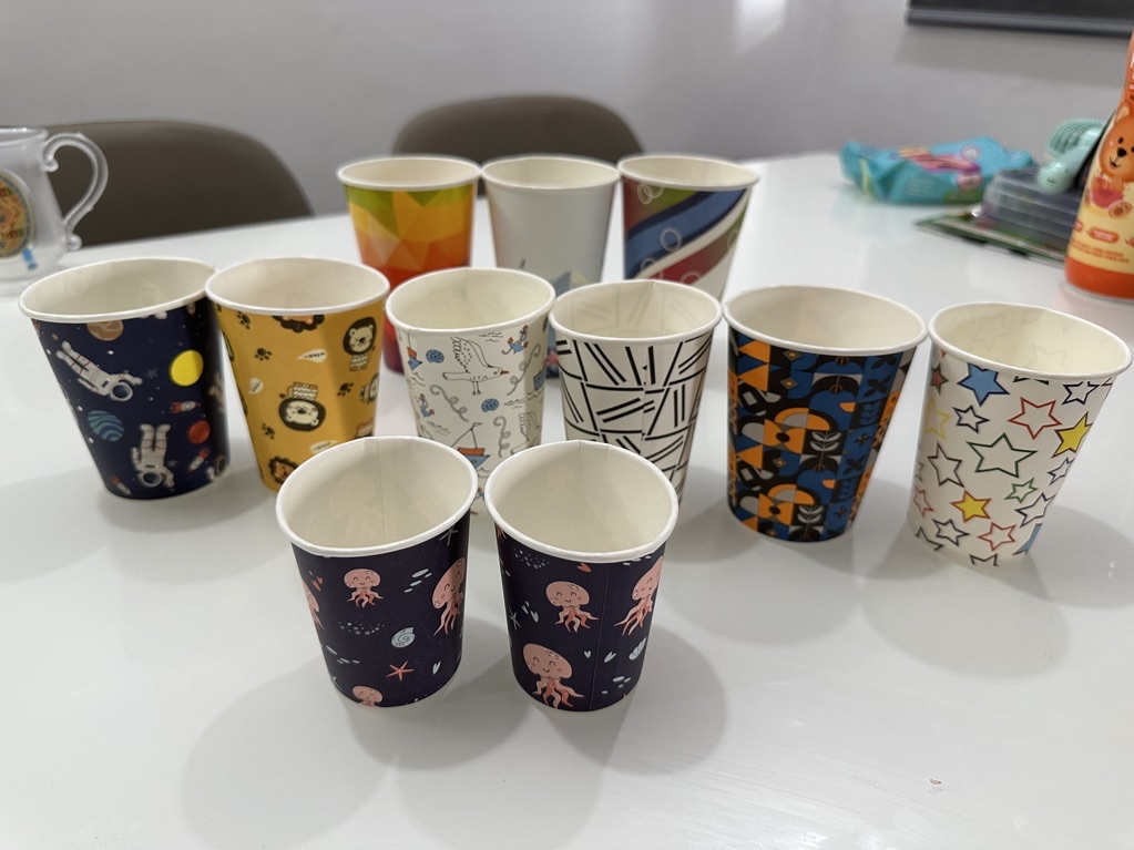 50pcs Printed paper cups 5oz/6.5oz/8oz/10oz/12oz/16oz | Shopee Philippines