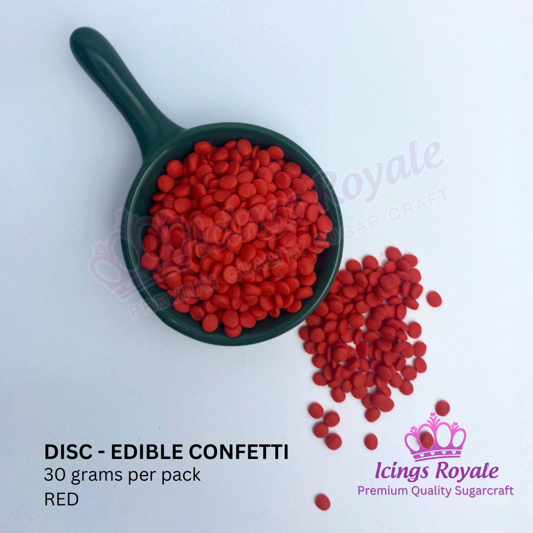 DISC Shape Edible Cake and Cupcake Confetti Sprinkles Decorations ...