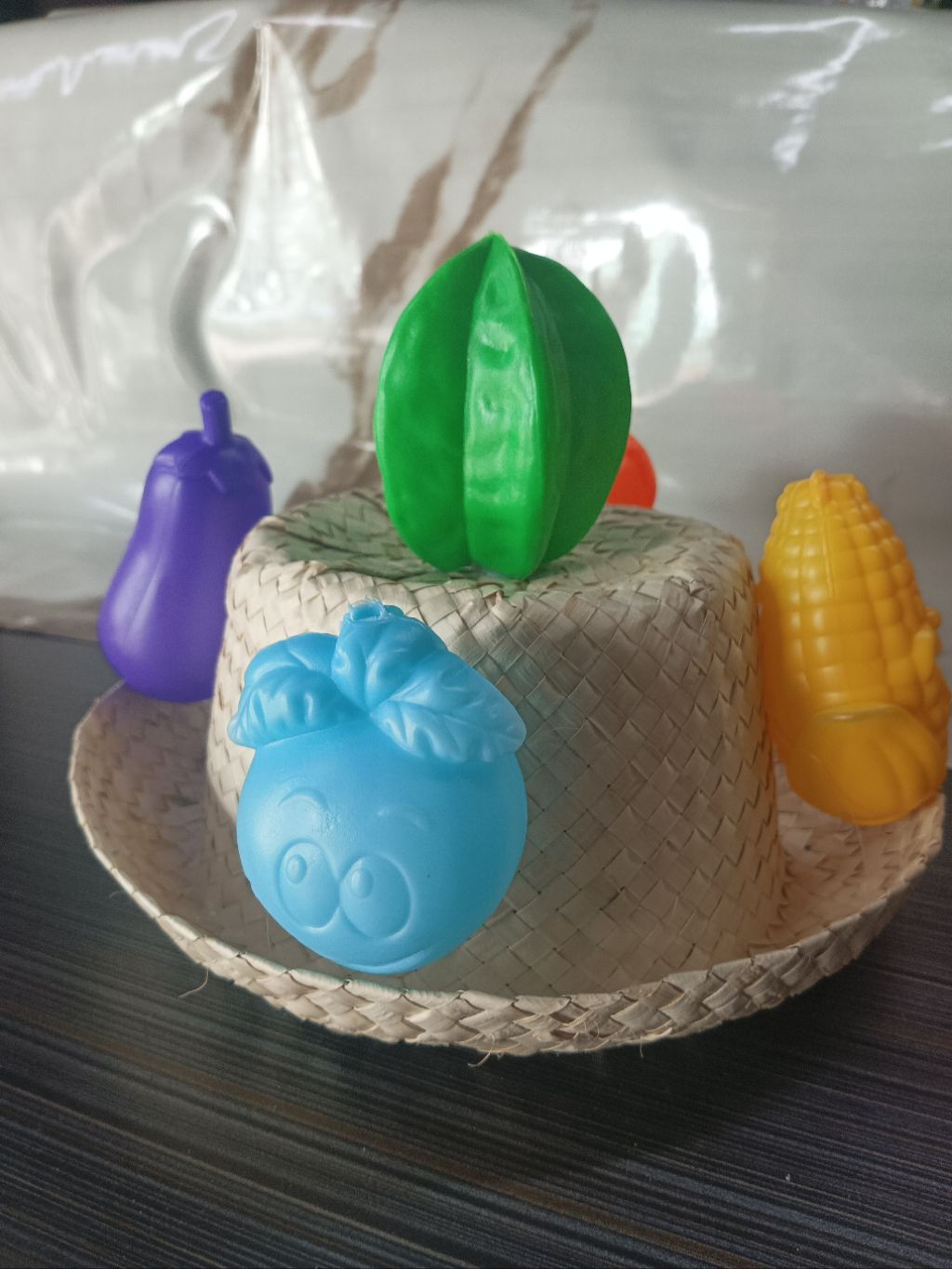 BURI HAT WITH PLASTIC FRUITS FOR NUTRITION MONTH | Shopee Philippines