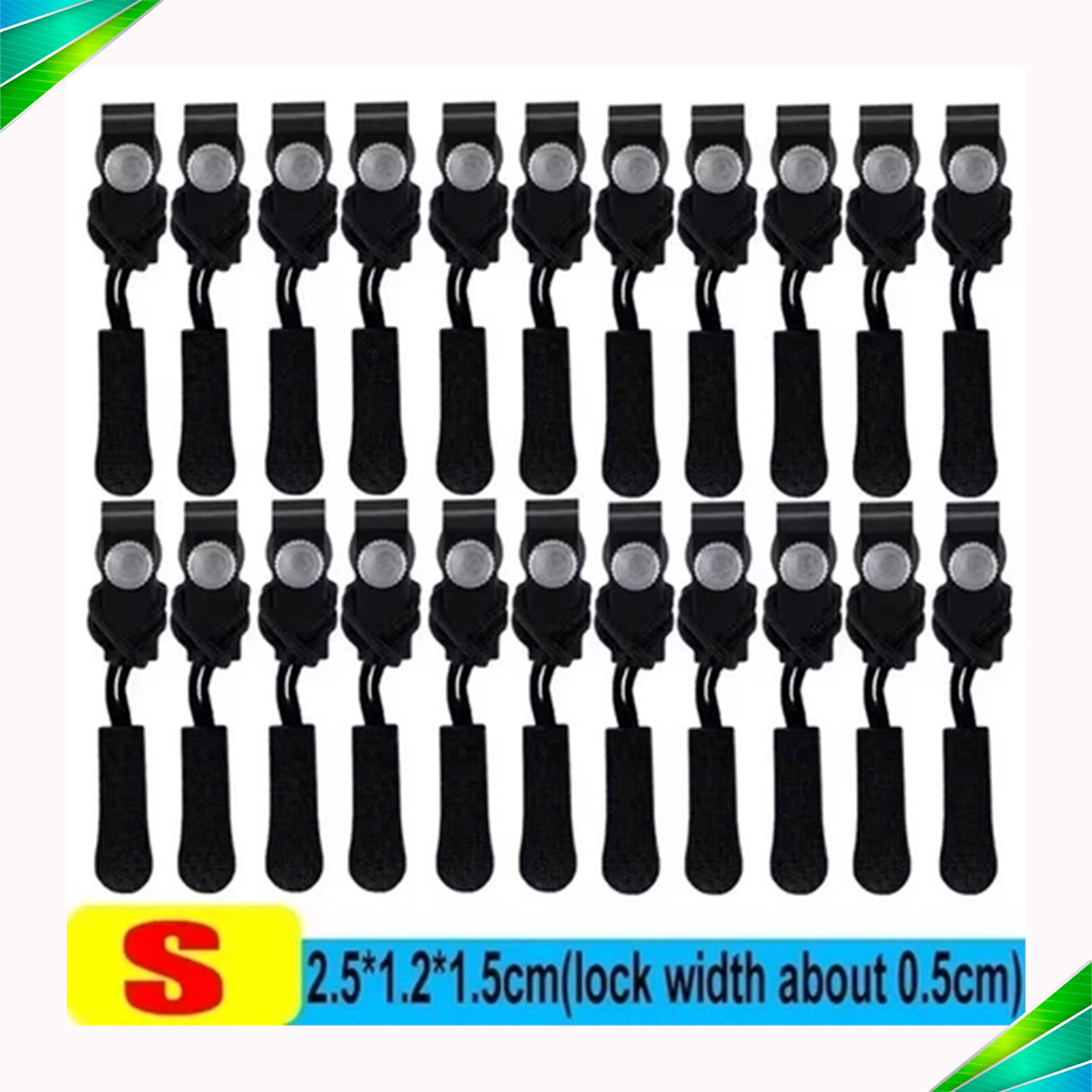 LIFE! Zipper DIY Repair Tool 3 Size Removable Universal Zipper Head ...