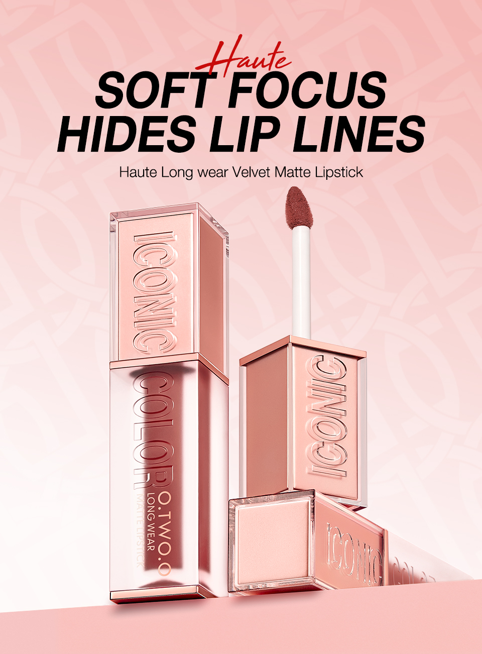 O.TWO.O Liptint 2IN1 Lip&Cheek Lipstick Velvet Matte Long Wear ...