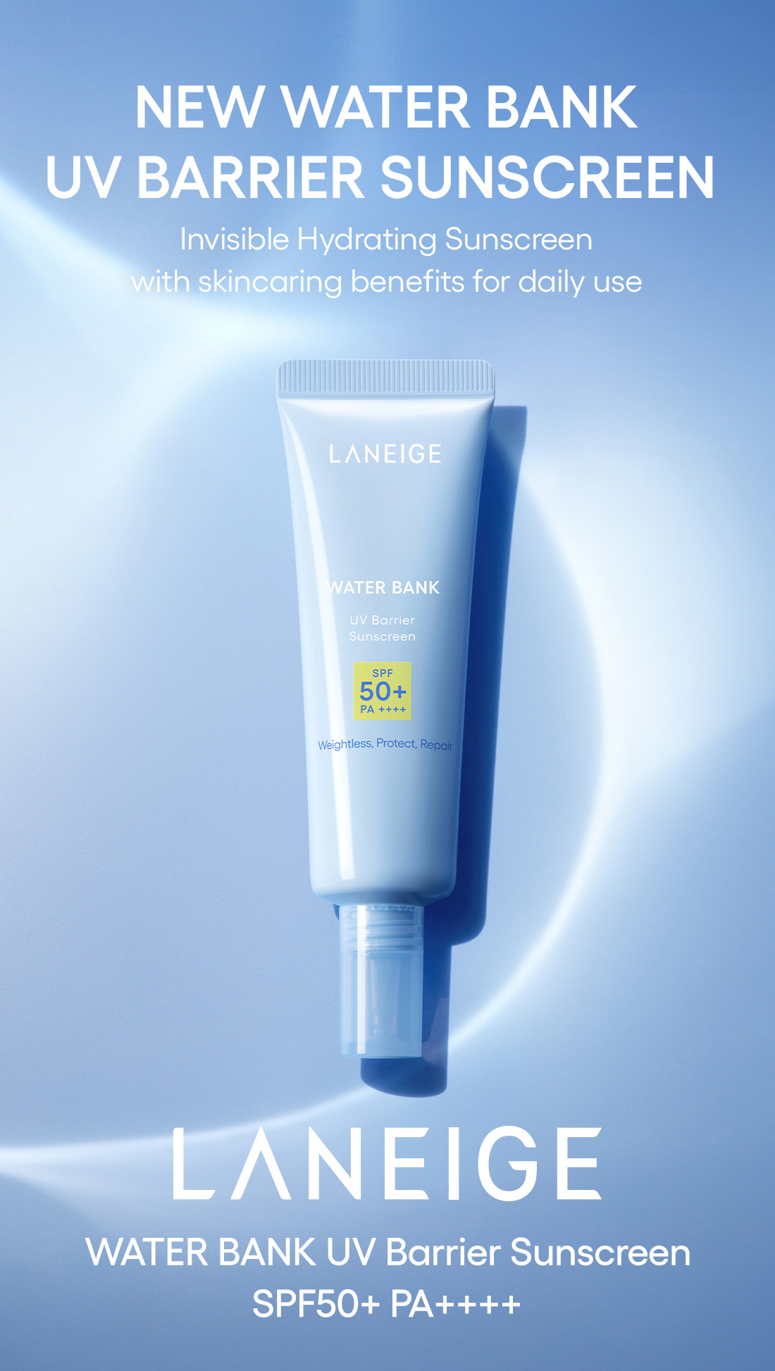 [NEW] LANEIGE Water Bank UV Barrier Sunscreen (SPF 50+ PA ...