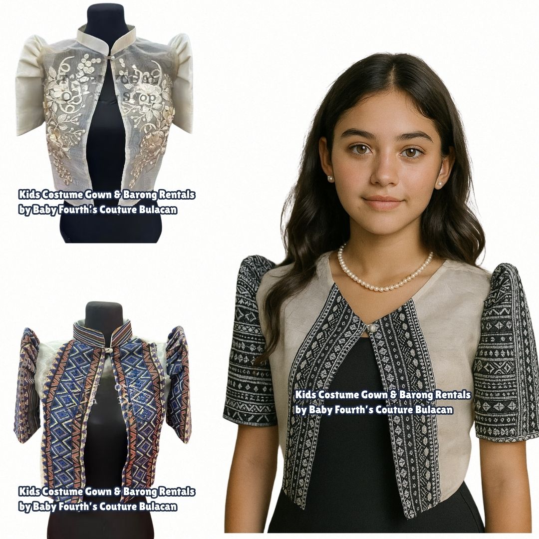 COD Modern Filipiniana Bolero with 3D Lace | Buwan ng Wika & Oath ...