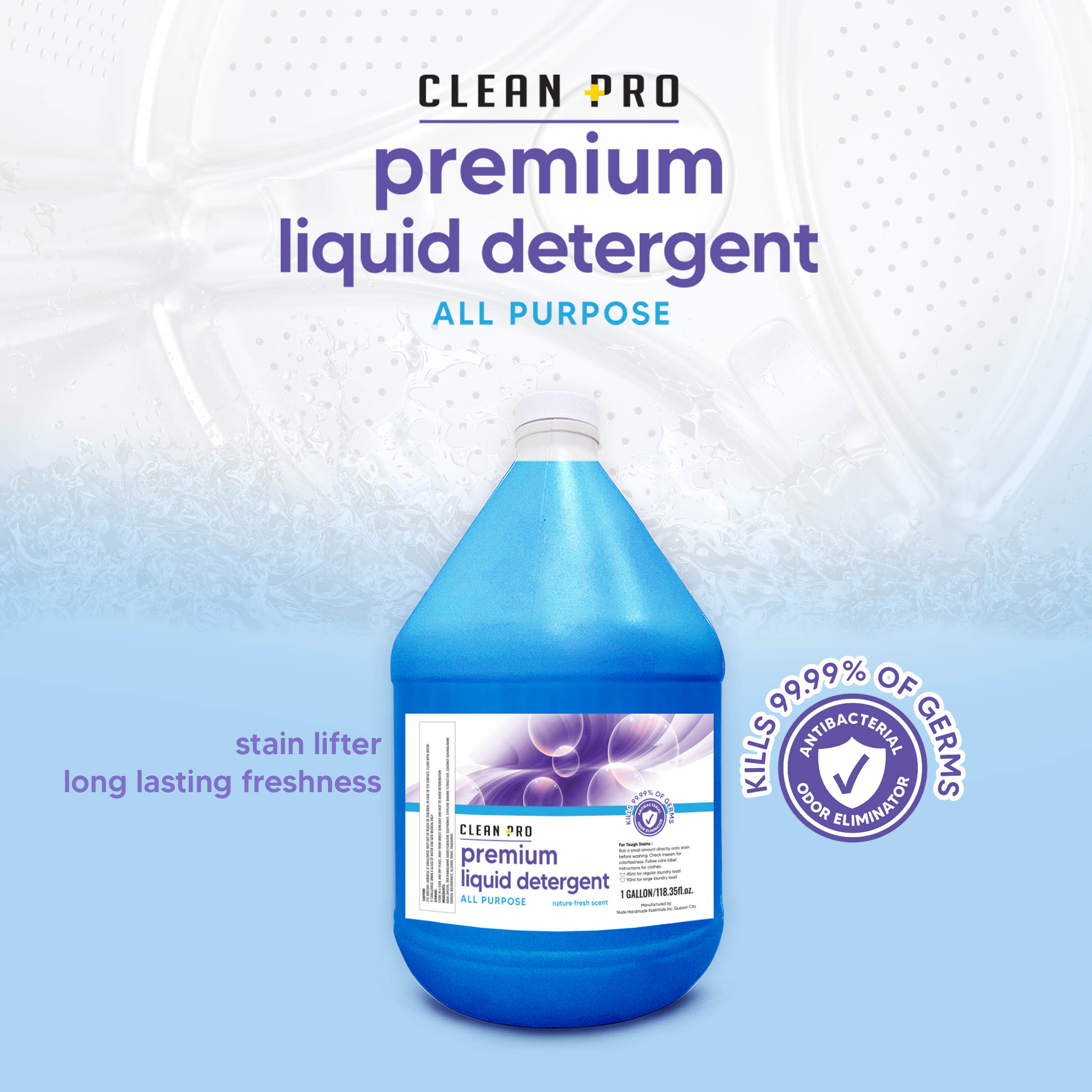 Clean Pro All Purpose Premium Liquid Detergent | Shopee Philippines