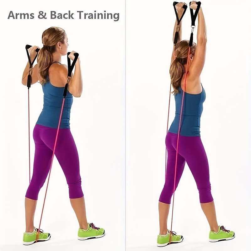 11-piece Fitness Resistance Band Pull Rope Yoga Elastic Band Upgrade ...