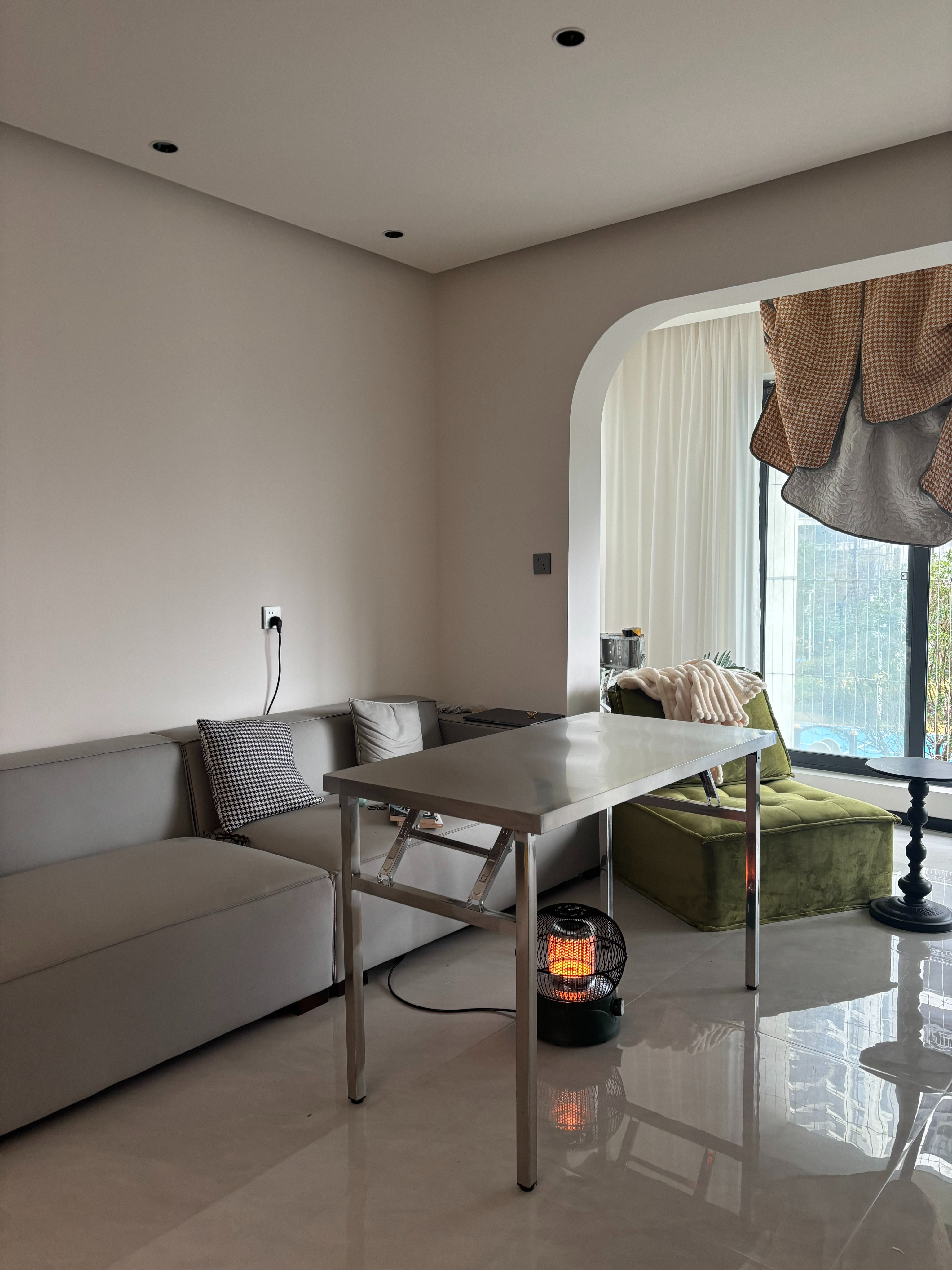 【Safe Package】Stainless Steel Folding Table For Home Bench Table ...