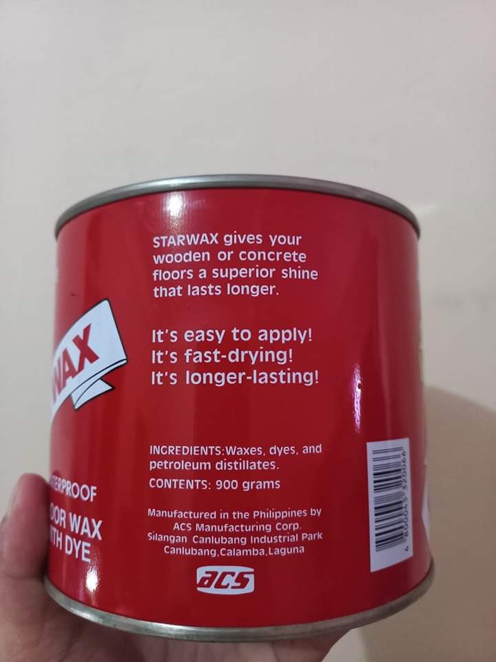 Star Wax Red Dye Wax Floor Wax 900grams | Shopee Philippines