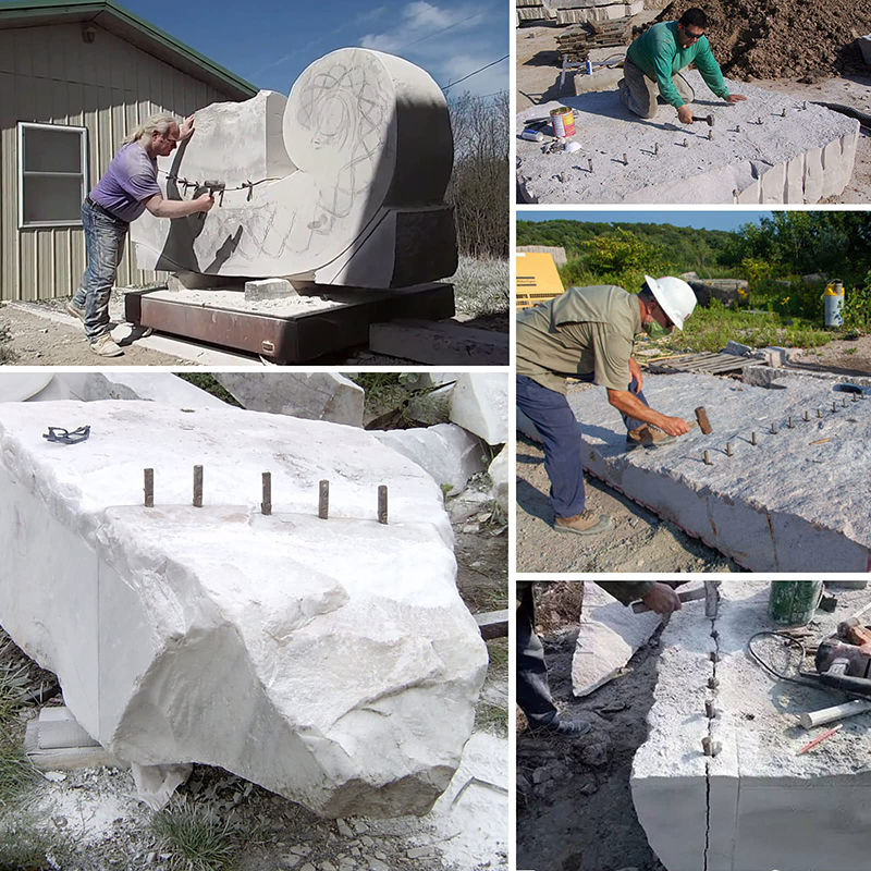 Stone Splitter 16/18/23mm Stone Splitter For Granite Rock Concrete ...