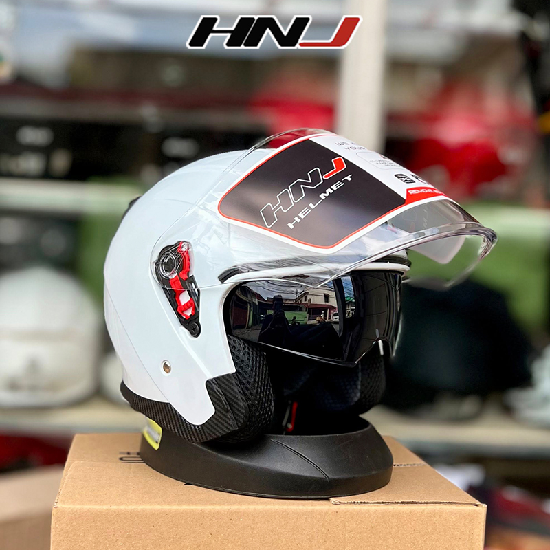 HNJ A4-006 Dual visor Half Face Helmet For Motorcycle Women And Men ...