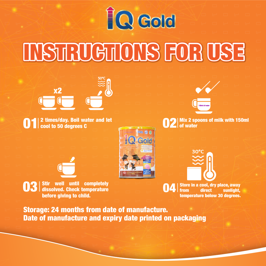 [BUY 3 GET 4 FREE] IQ Gold Milk - Nutrition for Autistic Children ...