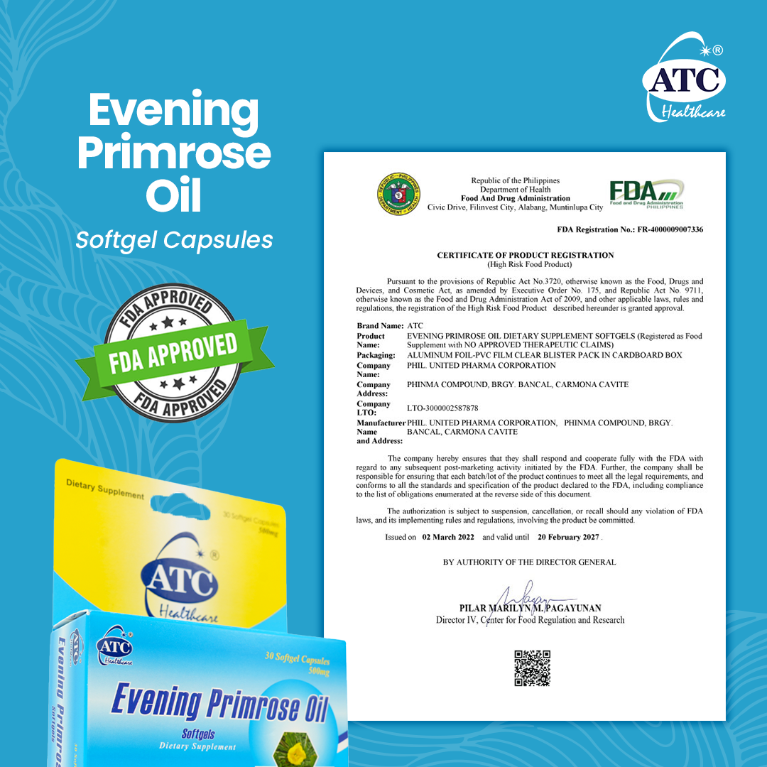 ATC Evening Primrose 30's Women's Health Discomfort Relief Body ...