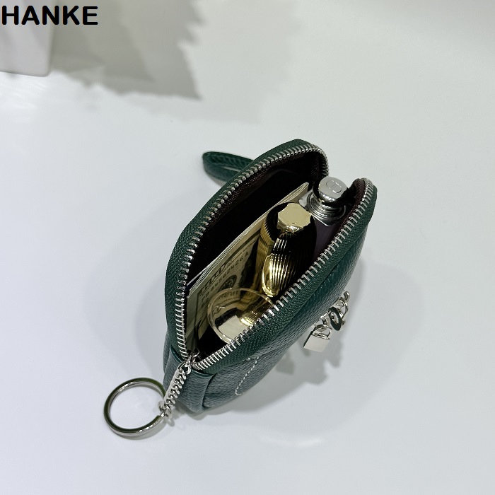 HANKE Coin Purse Wallet Small Handheld Women's Genuine Leather with ...