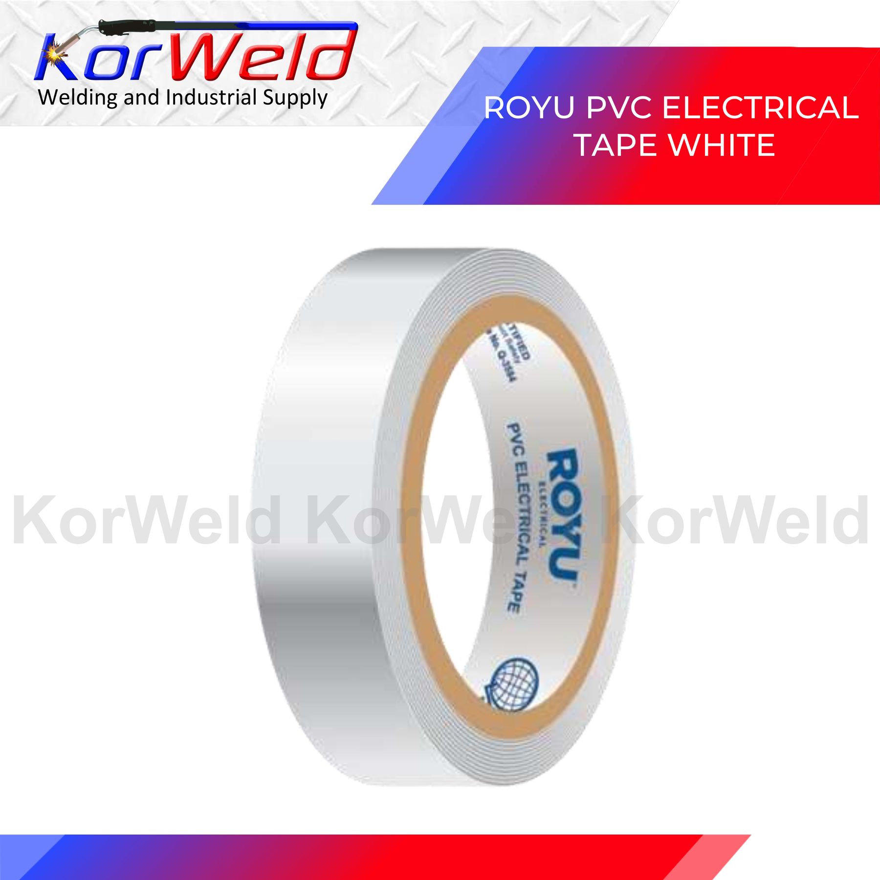 ROYU PVC Electrical Tape White | Shopee Philippines