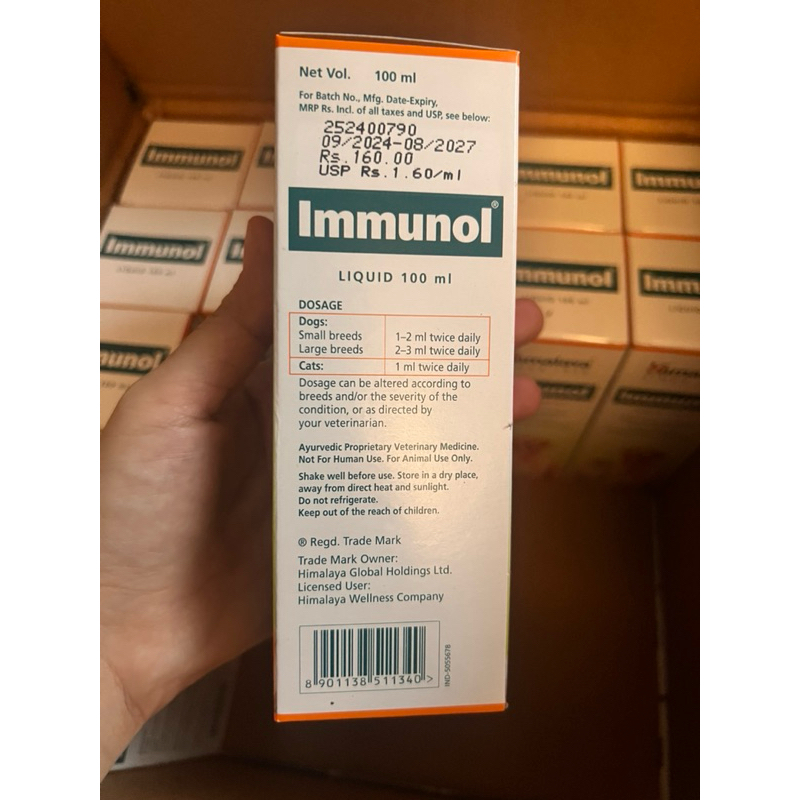 Himalaya Immunol Liquid White Bottle SYRYUP Immunol 1 BOTTLE | Shopee ...