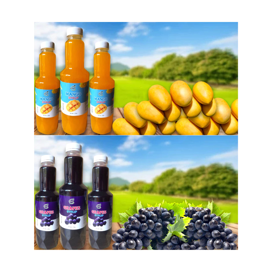 ZNW Syrup/ShureWin Syrup 1.25kg Fruit Soda Syrup Perfect for Fruit Tea ...