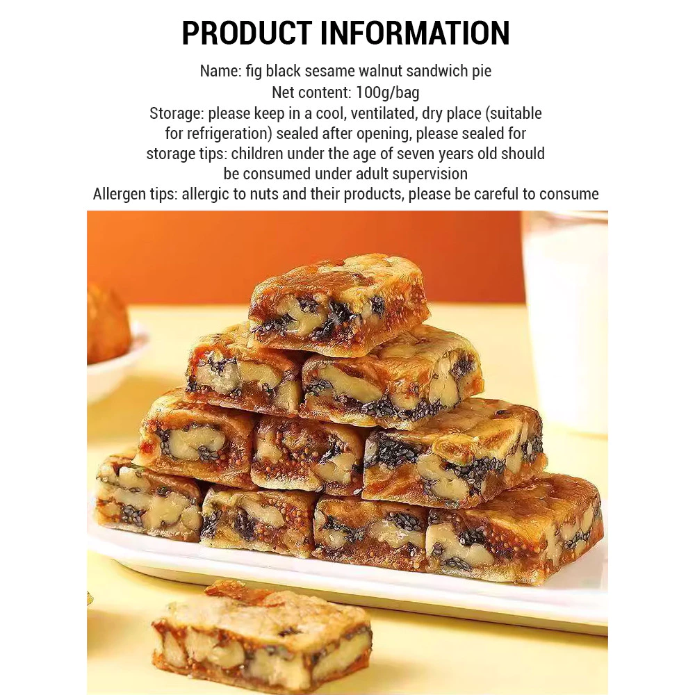 BLACK SESAME WALNUT FIGS CAKE - healthy snacks, instant, delicious and ...