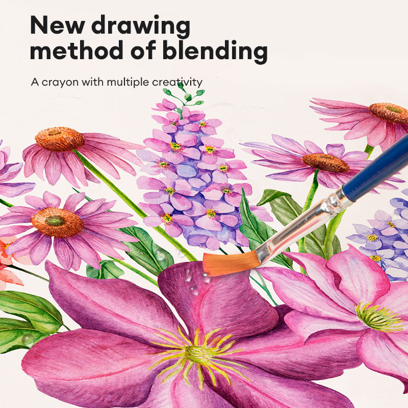 Deli 12/24/36/48 Colors Rotating Crayon Art Painting Pens Water Soluble ...