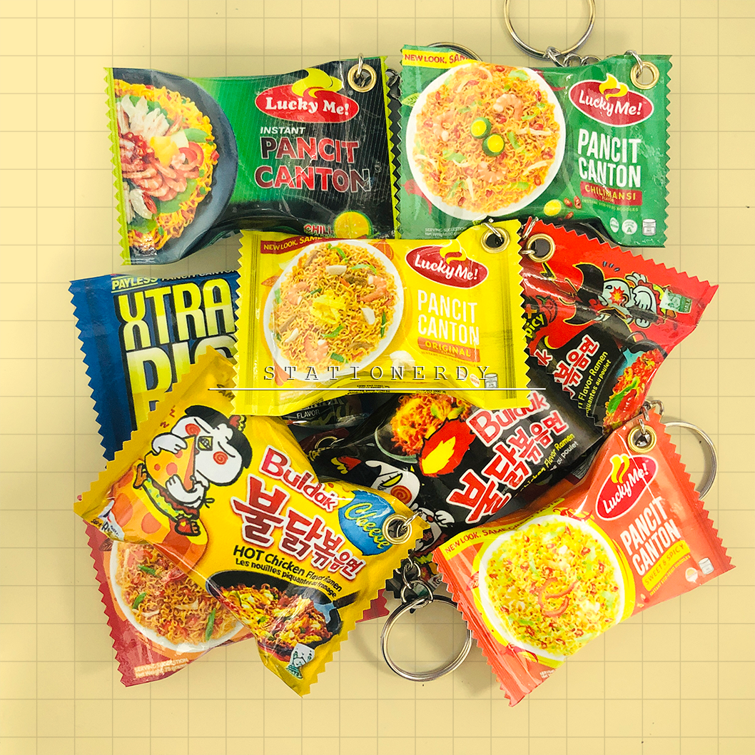TRENDING TRINKETS MINI PINOY SNACKS KEYCHAIN - CHICHIRYA NOODLES CHOCO ...