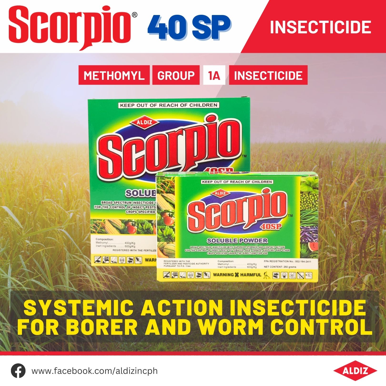 Scorpio 40Sp 500g / 250g / 100g Water Soluble Insecticide by Aldiz ...