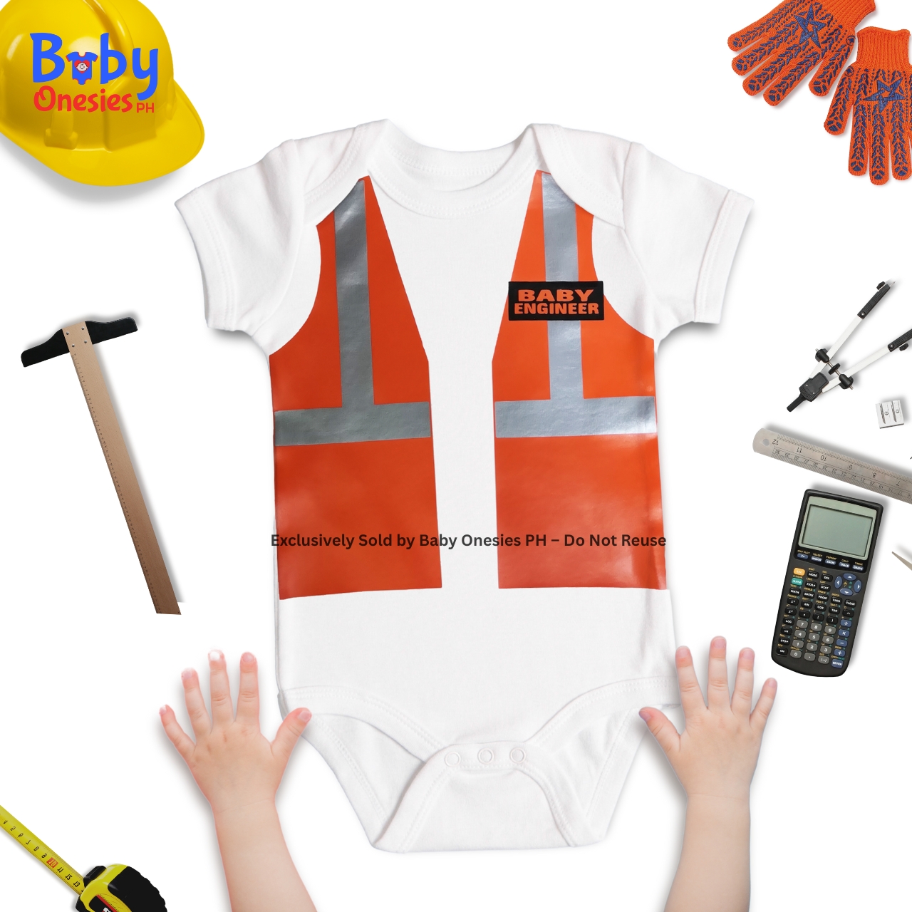 Baby Onesies PH Engineer Career Outfit | Unisex Newborn Clothes 0-12 ...