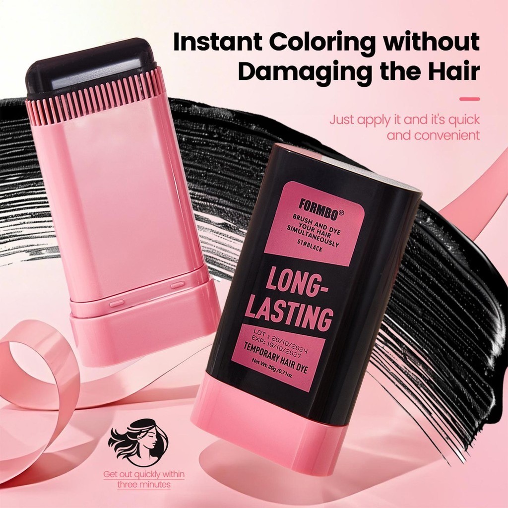 FORMBO Hair Dye Stick (100% Original) - Covers Gray Hair Quick Touch Up ...