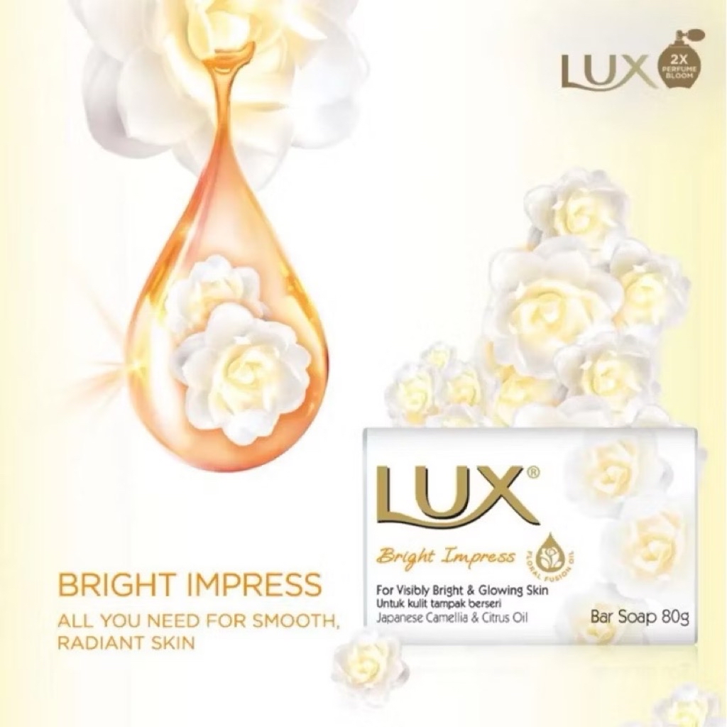 Lux White Impress Bar Soap (Lux Bar Soap) 80g Sold Pack of 6pc | Shopee ...