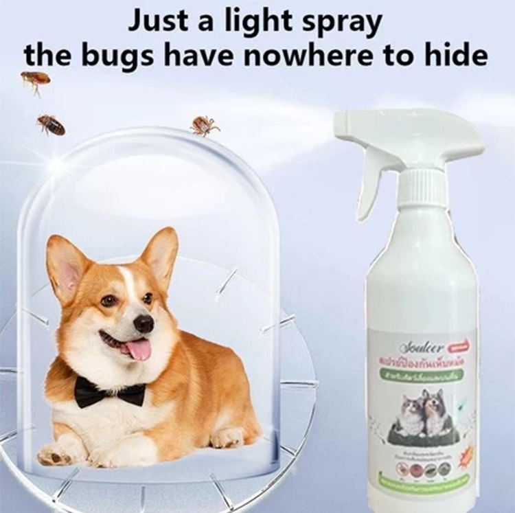 Tick and Flea Control Spray 500ml Cat flea spray Killer Spray Universal ...