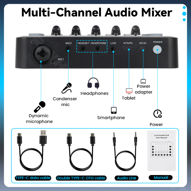 Rayhayes RJ-F1 computer mobile phone Bluetooth live broadcast sound ...