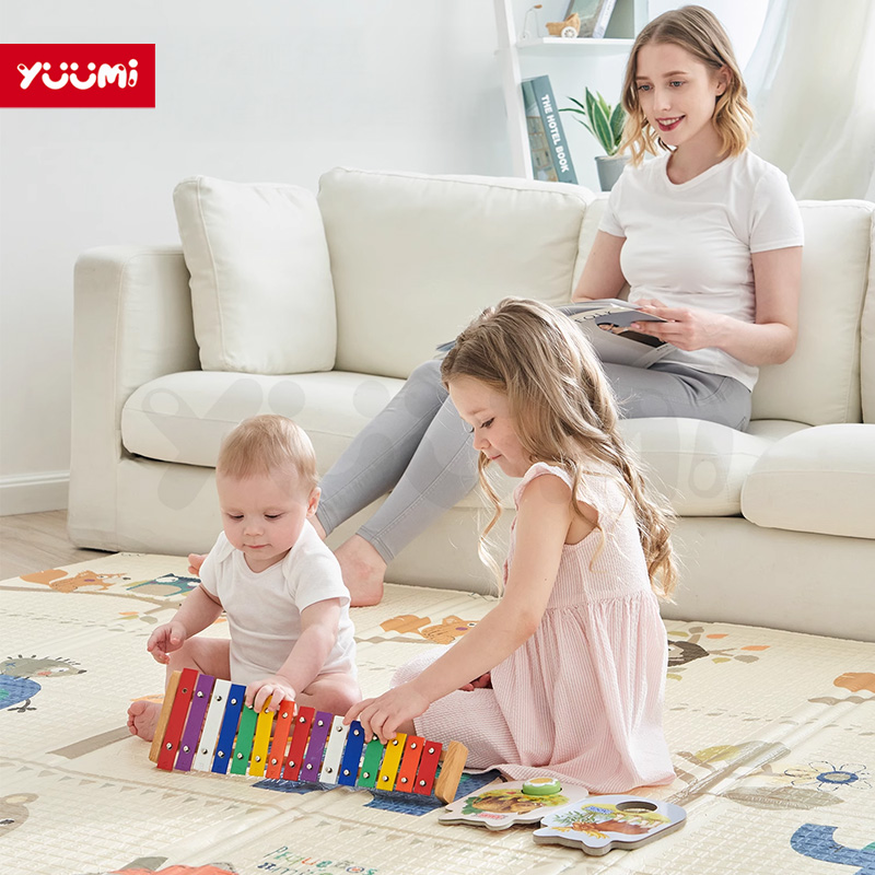 Yuumi Double Sided Pattern Play Mat For Baby Thickened Foldable ...