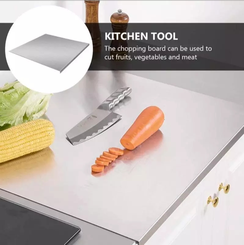 304 Food Grade Household Kitchen Stainless Steel Chopping Board Dough ...