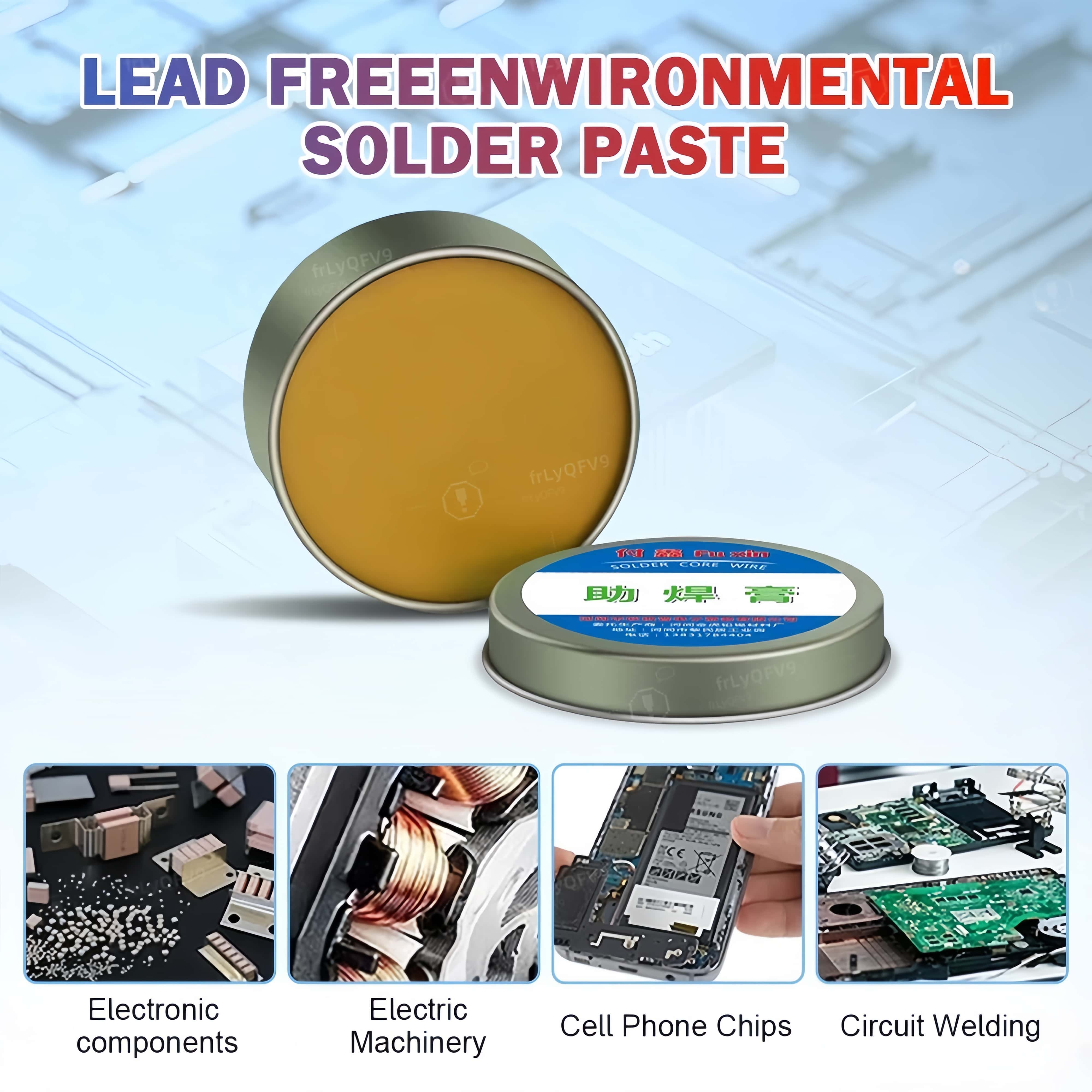 100g Solder Paste Soldering Flux Lead Free Non-Clean Solder Grease ...