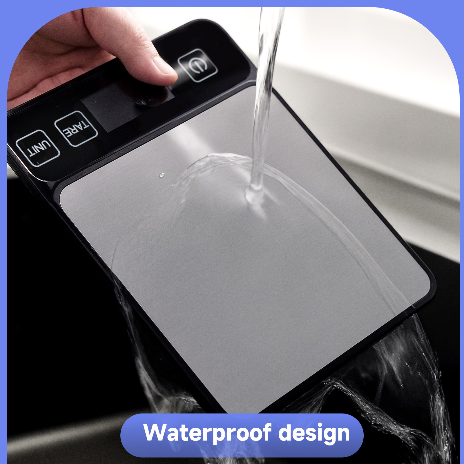 10kg Waterproof Stainless Steel Kitchen Scale 10KG Small Baking Scale Food Scale g/kg/ml/oz/lb ...